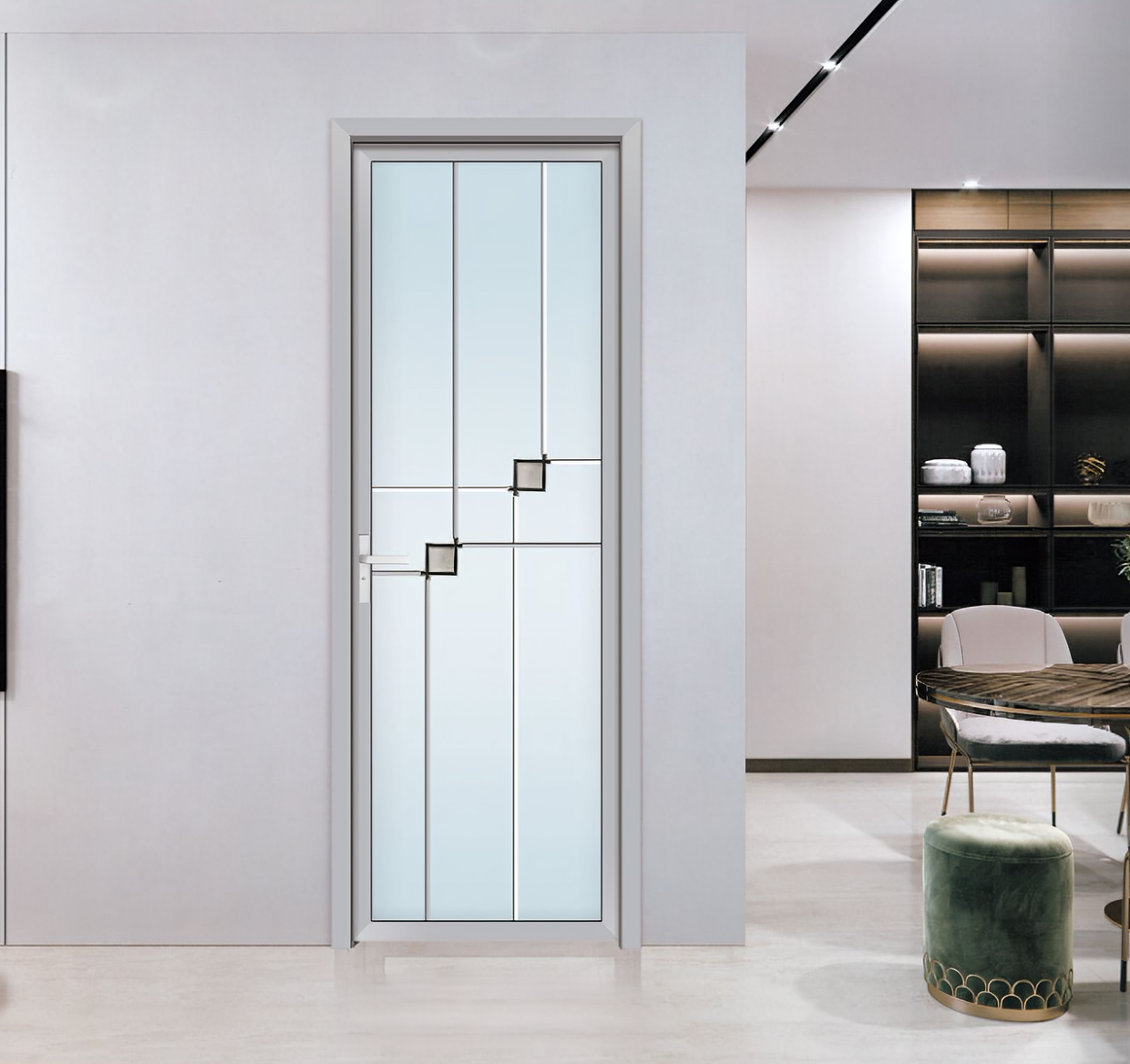 Diamond Square Translucent Door – Bespoke Doors